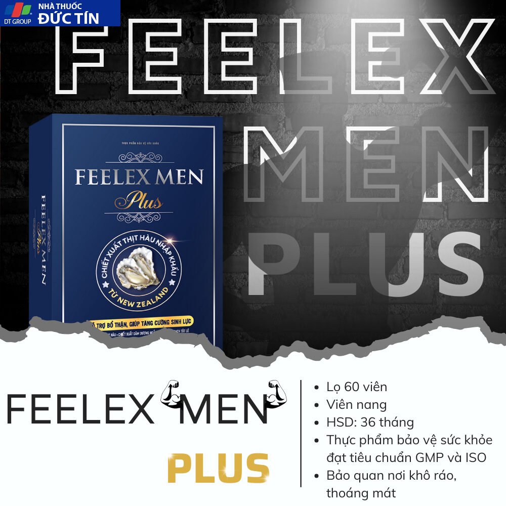 Viên uống tăng sinh lý Feelex Men Plus, tác dụng nhanh chóng an toàn ...