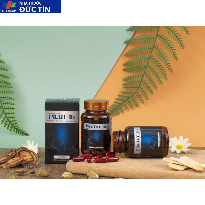 Viên uống bổ thận nam PILOT 1H giúp tăng cường chức năng sinh lý nam ...