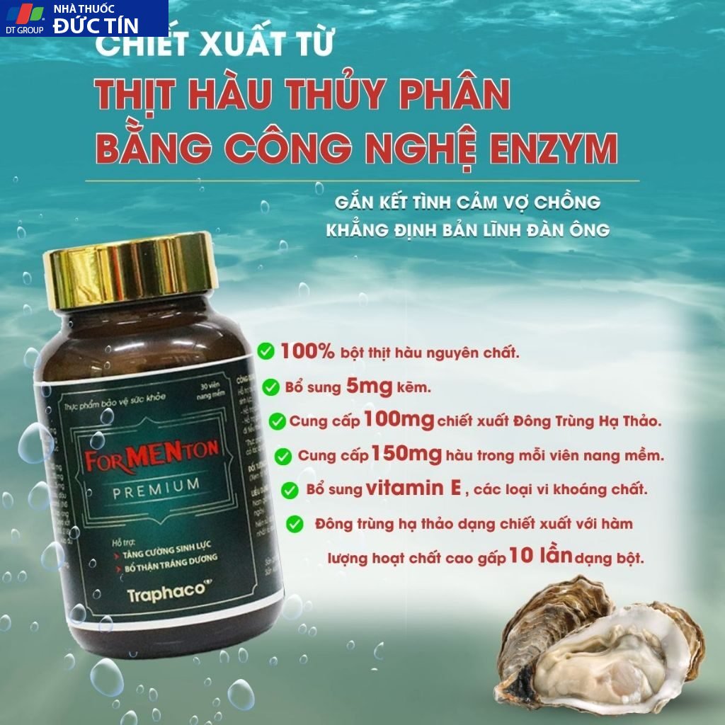 Tăng Sinh Lý Nam FORMENTON PREMIUM Traphaco Tăng Ham Muốn, Bổ Thận ...